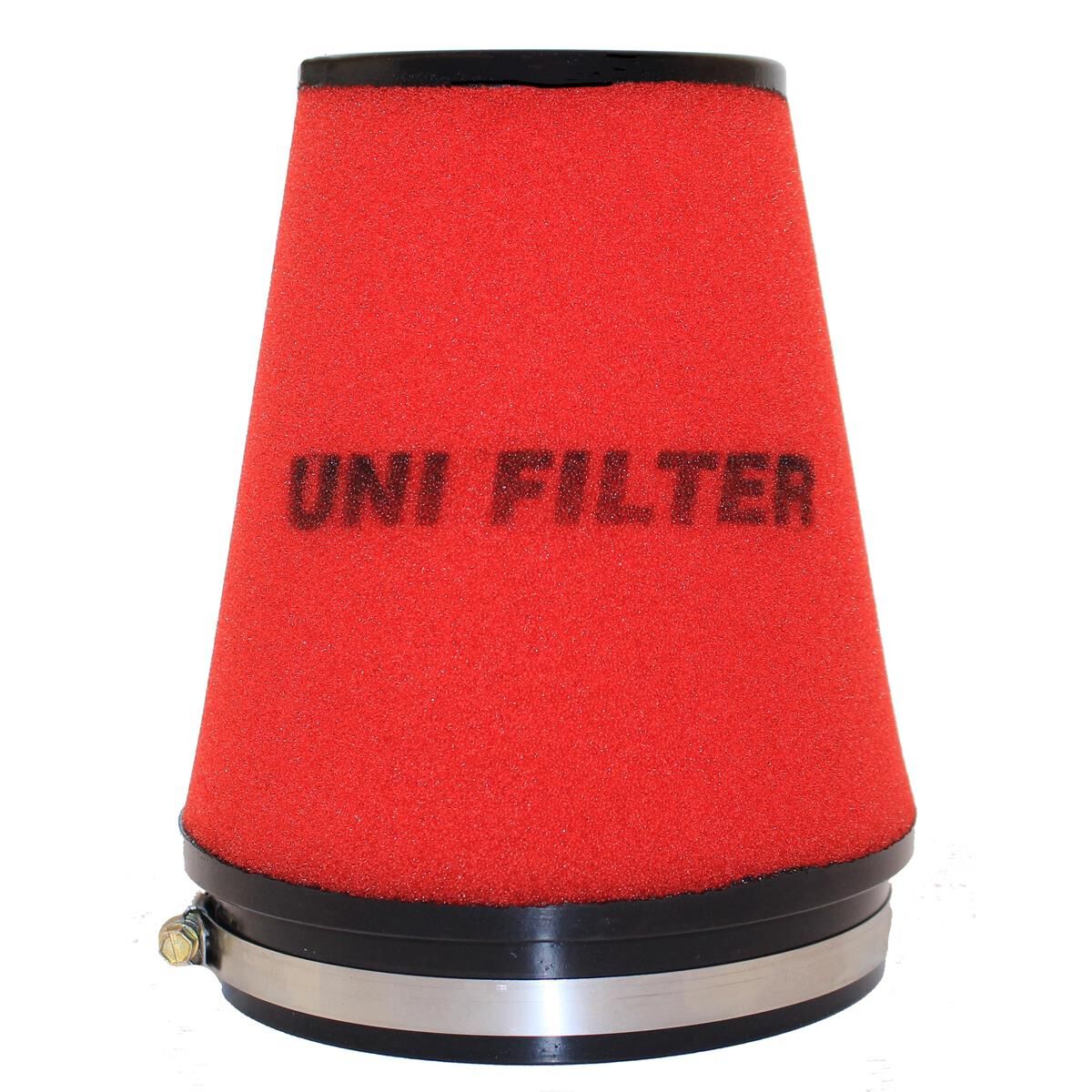 Unifilter Air Filter Pod Intake 100mm, OD 140mm, L 150mm (Tapered) Red ...