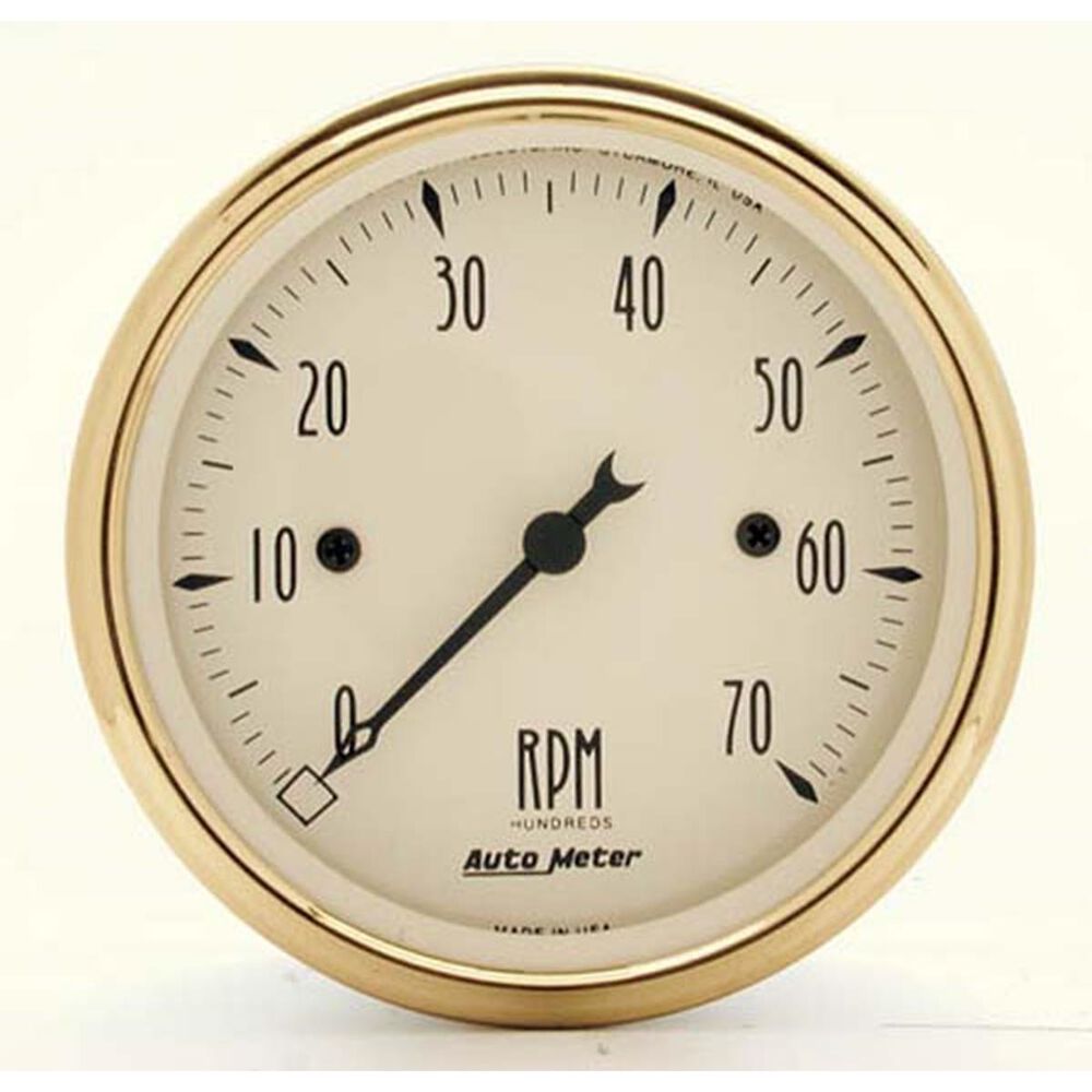 Autometer Golden Oldies Tachometer In Dash Electric - 7,000 RPM, 3 1/8 ...