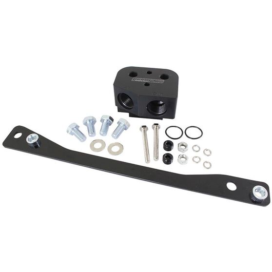 Aeroflow Oil Cooler Adapter -8 ORB Or 10 ORB Suit GM LS Series Engines ...