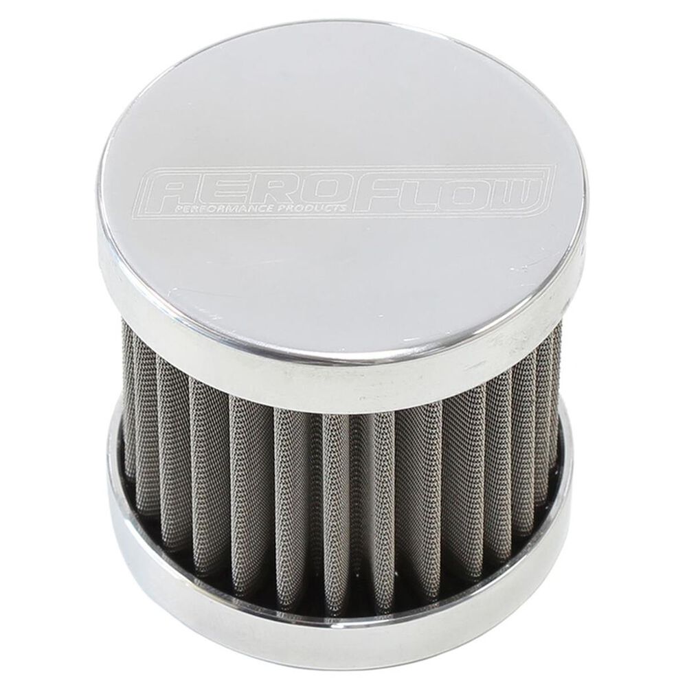 Aeroflow Stainless Steel Billet Breather with -6AN Female Thread ...
