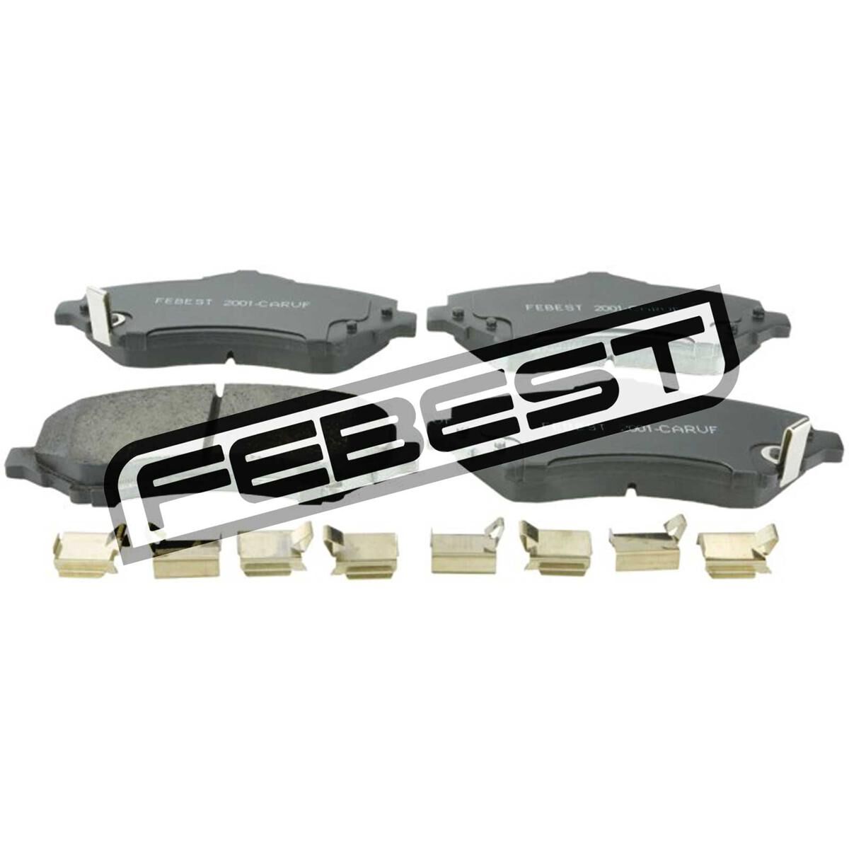 FEBEST Pad Kit Disc Brake Front - Kit With Anti Squeal Shim With ...