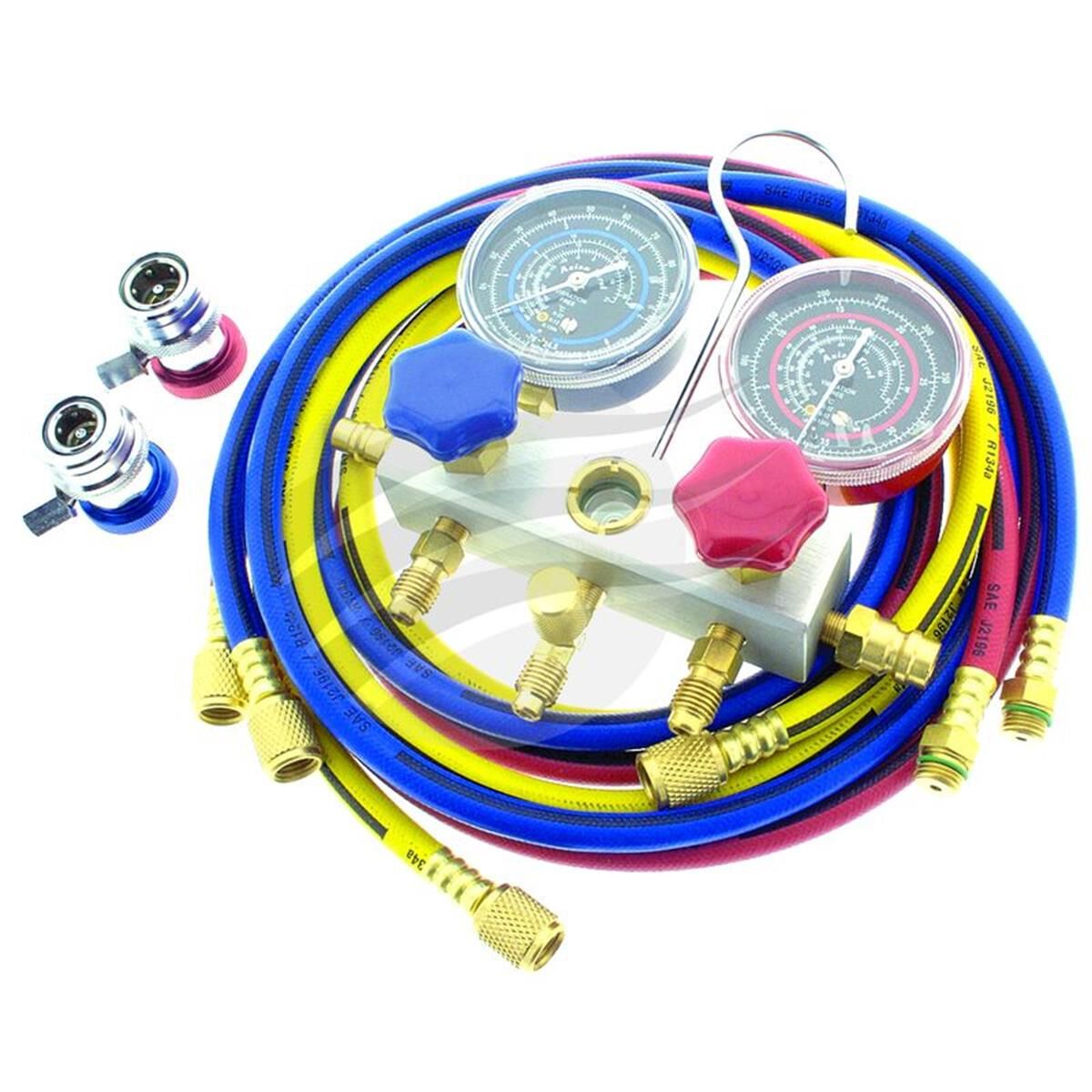 Jayair Manifold Set R134A W/72 Hoses - TO0001 | Supercheap Auto