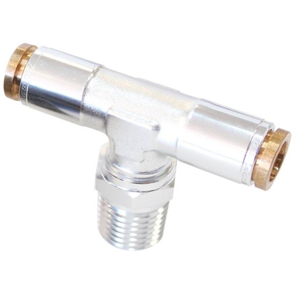 Aeroflow 1/8" NPT to 3/16" Nylon Quick Release Tee Fitting, AF124-02S ...
