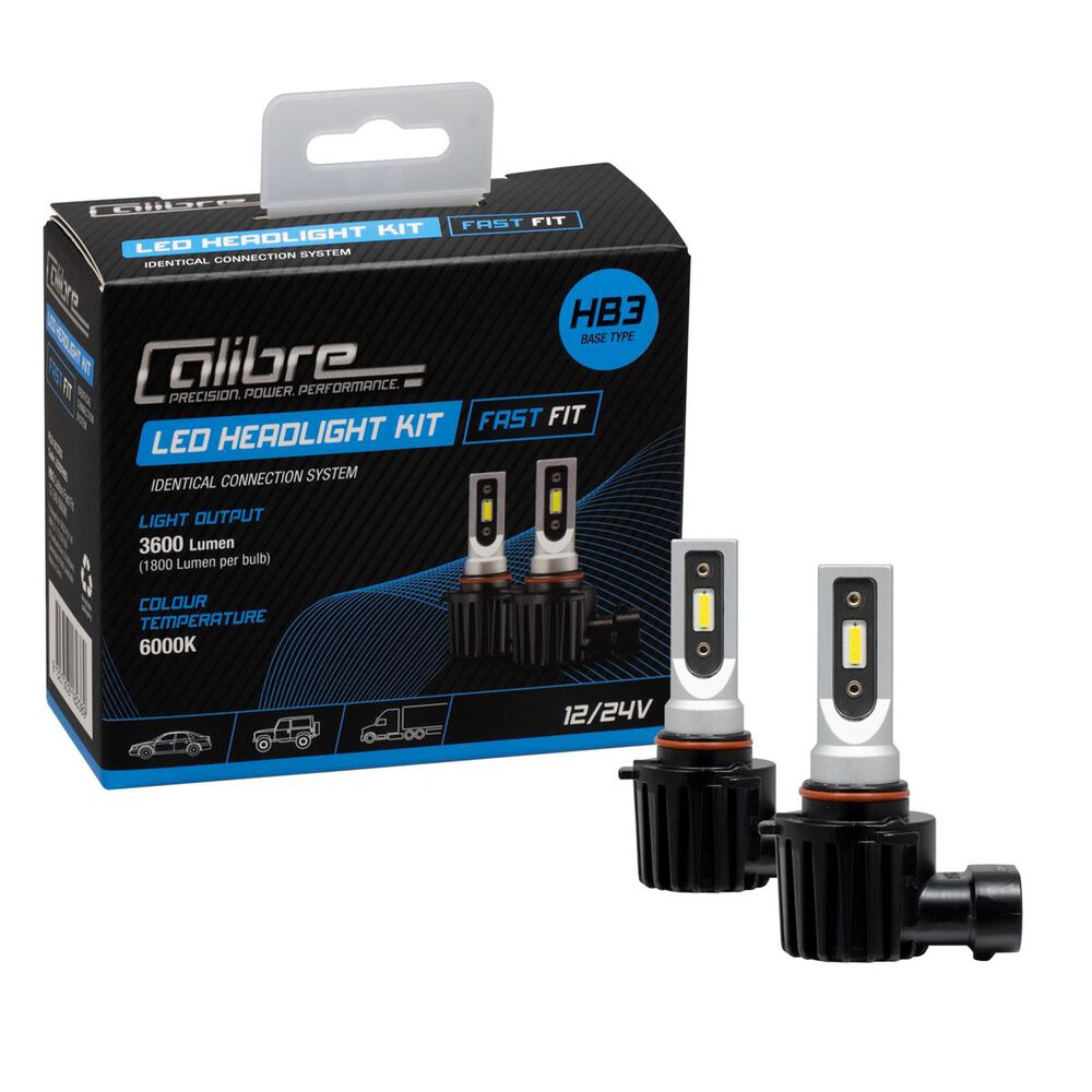 Calibre LED Fast Fit Headlight Globes - HB3, 12/24V, 6000K, LEDDFH1 ...