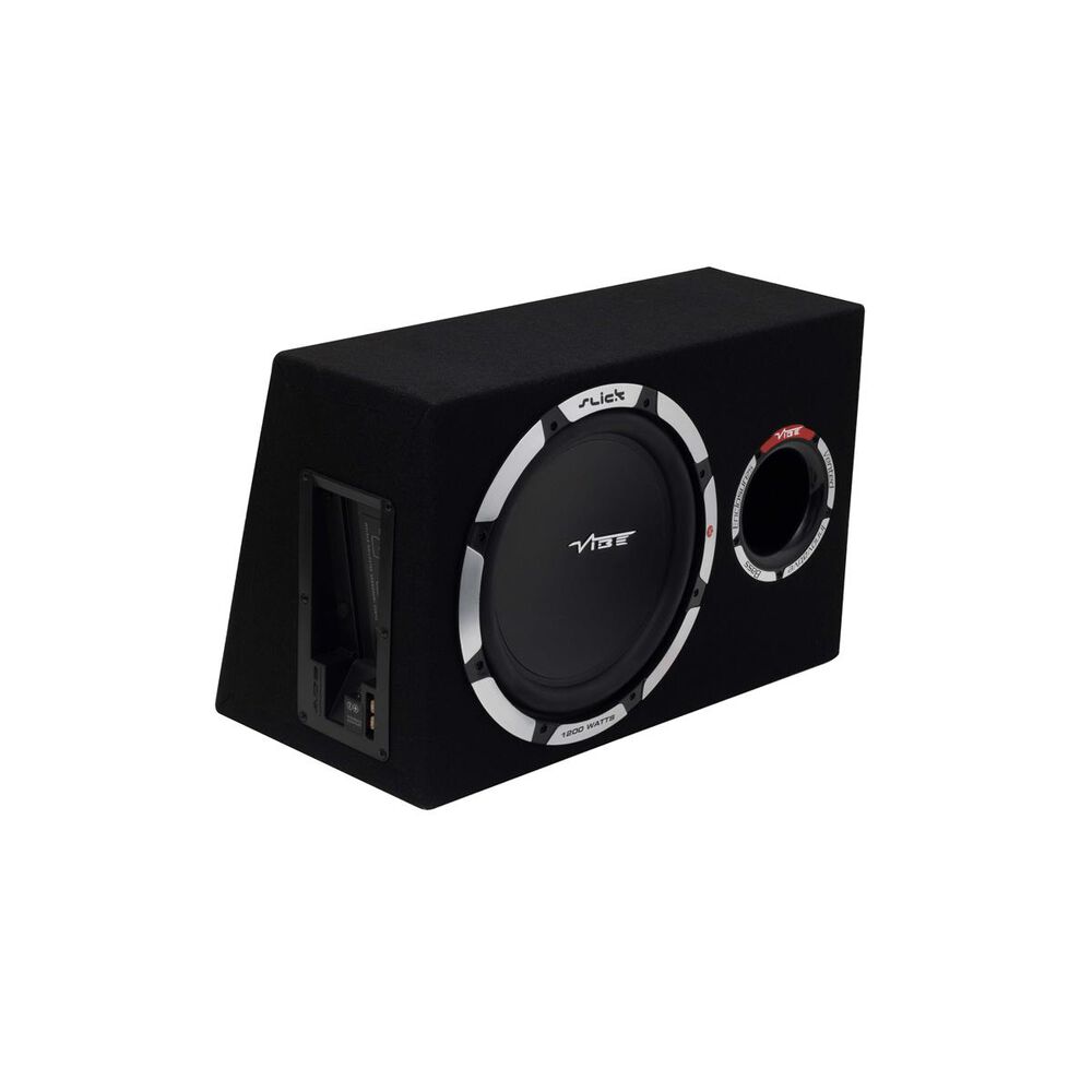 Vibe Slick Subwoofer with Compact Enclosure - 12", Single Vented, 1200 ...