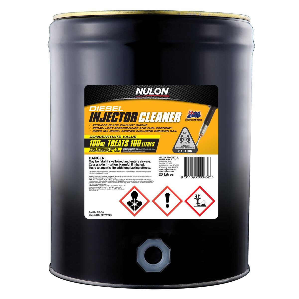 Nulon Diesel Injector Cleaner - 20 Litres | Supercheap Auto