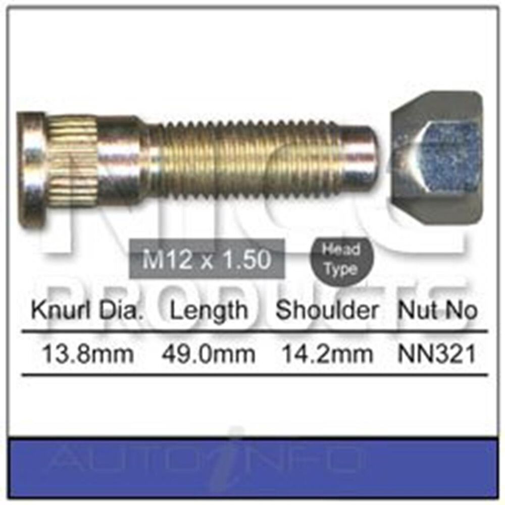 Nice Wheel Stud And Nut Set - NS386 | Supercheap Auto