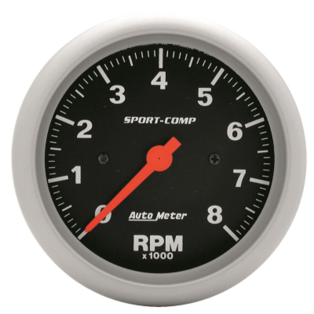 Autometer Sport-Comp Tachometer In Dash - 8,000 RPM, 3 3/8 Inch, AU3991 ...