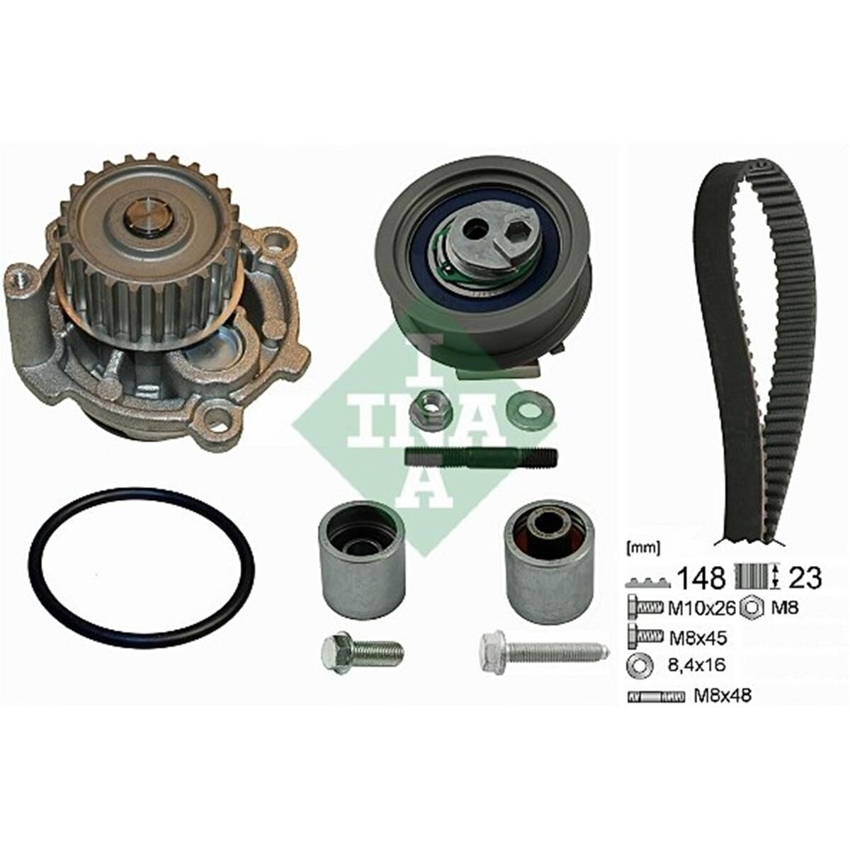 INA Timing Belt Kit with Water Pump - 530044532 | Supercheap Auto