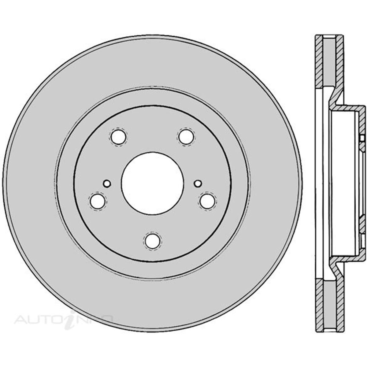 Protex Brake Rotor - Single, DR12540 | Supercheap Auto