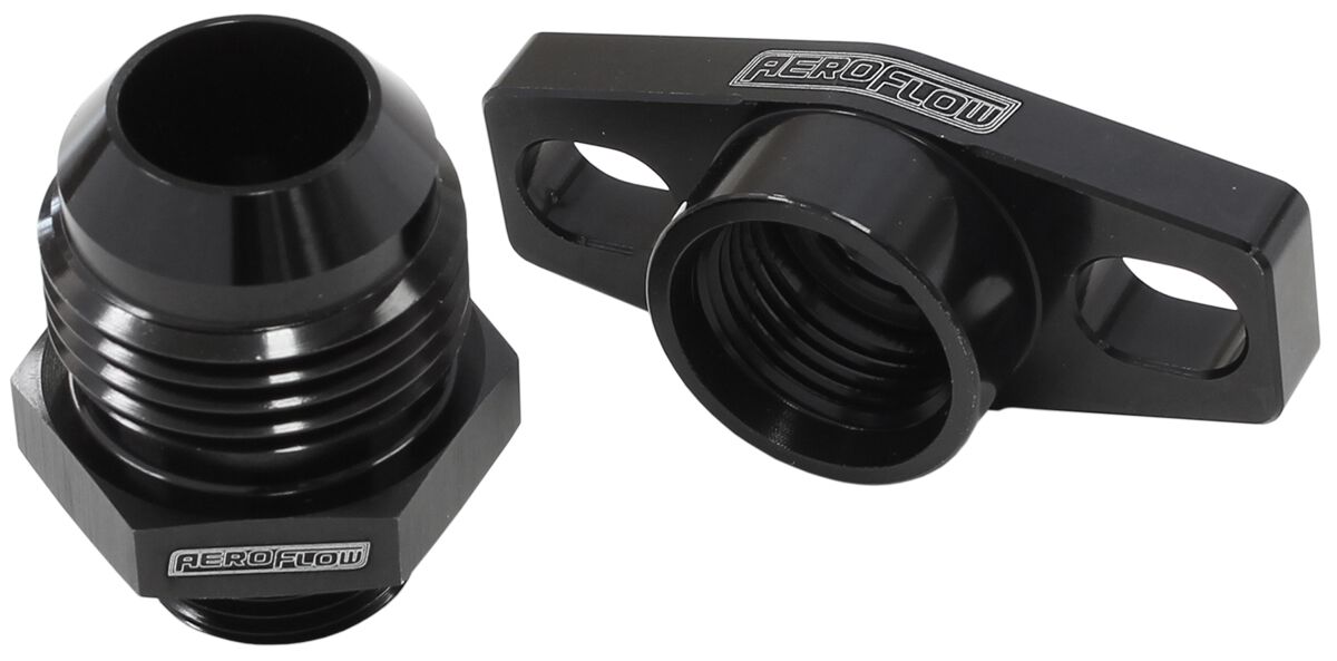 Aeroflow Turbo Drain Adapter -12AN 38-44mm Hole Centres O-Ring - AF463 ...