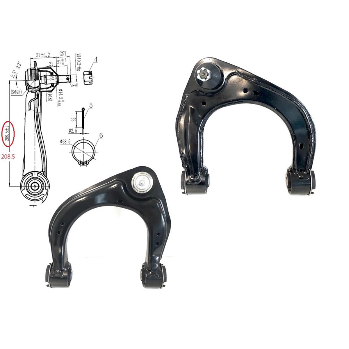 Sterling Control Arm to suit Ford Ranger 09/2011 to 05/2015 - SCA ...