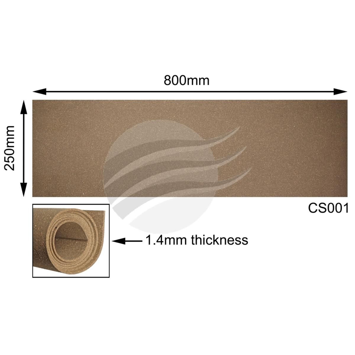 Aunger Rubberised Cork Sheet 800 X 250 X 1.4Mm - ACS001 | Supercheap Auto