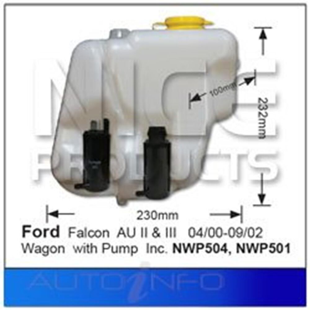 Nice Washer Fluid Reservoir And Pump - NWR602WP | Supercheap Auto