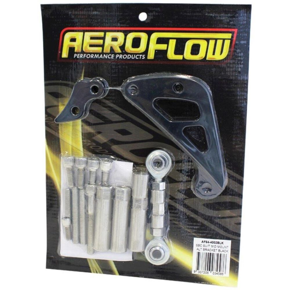 Aeroflow Billet Aluminium Alternator Bracket, AF64-4002BLK | Supercheap ...