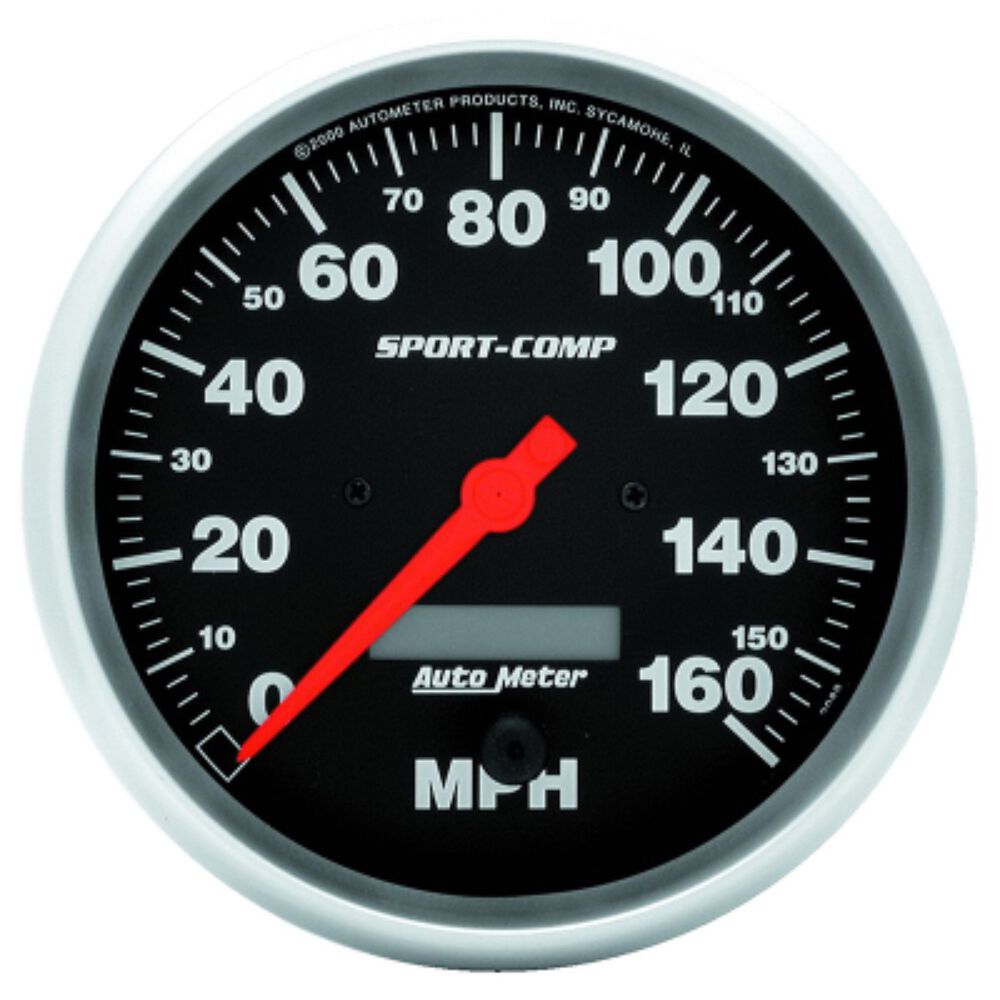Autometer Sport-Comp Speedo 160 Mph In Dash Electronic - 160mph, 5 Inch ...