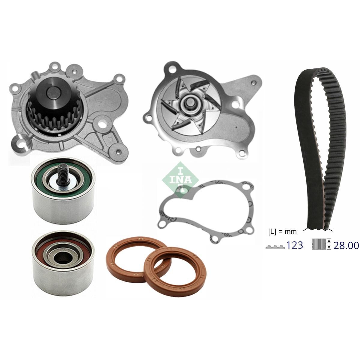 INA Timing Belt Kit with Water Pump - 530093930 | Supercheap Auto