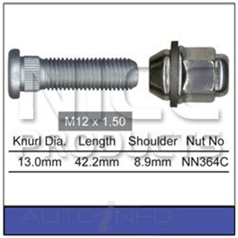 Nice Wheel Stud And Nut Set - NS351H | Supercheap Auto