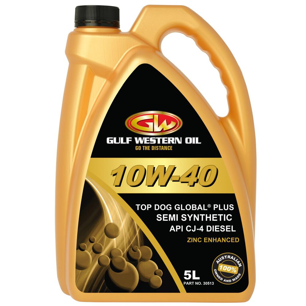 Gulf Western Top Dog Global Plus Engine Oil 10W-40 5 Litre | Supercheap ...