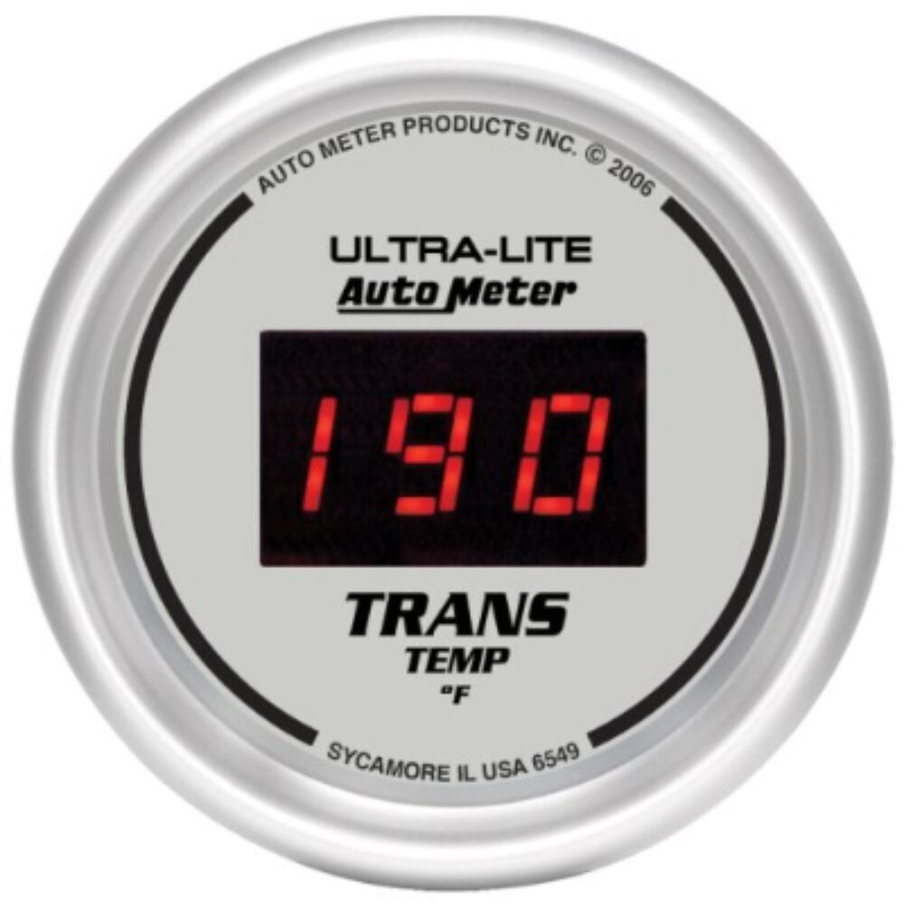 Autometer Ultra Lite Digital Transmission Temp Gauge Electric - 0 - 340 ...