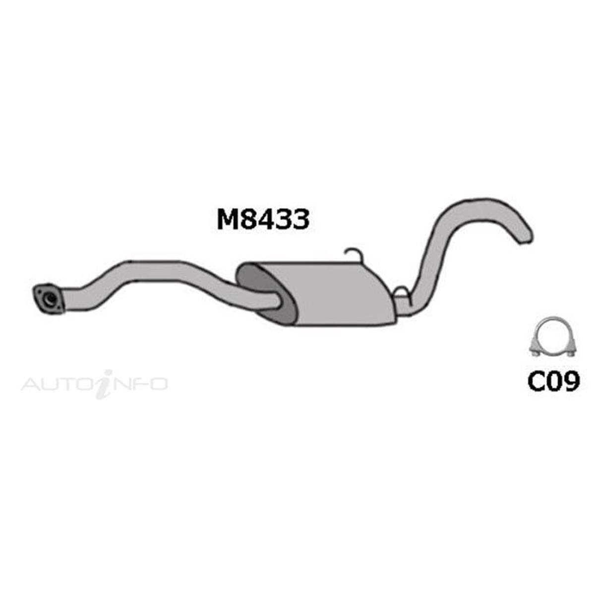 Redback Mufflers Bolt-On to suit 300C V6 C-Muffler - M8433 | Supercheap ...