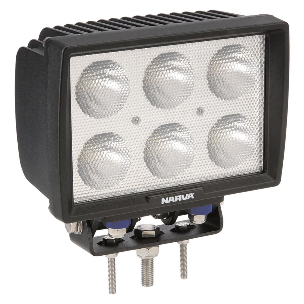 Narva Heavy Duty LED Rectangular Work Lamp - Wide Flood Beam - 5400 ...