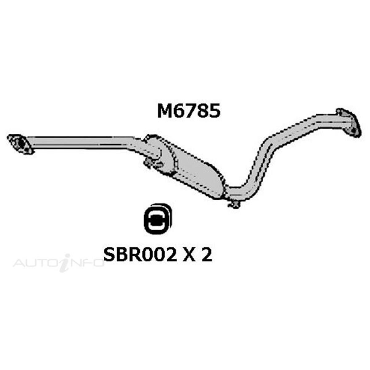 Redback Mufflers Bolt-On to suit 9000 Turbo 16 V C/M - M6785 ...