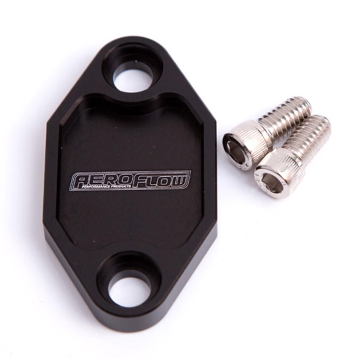Aeroflow Billet Fuel Pump Block-Off Plate - Black, AF64-2029BLK ...
