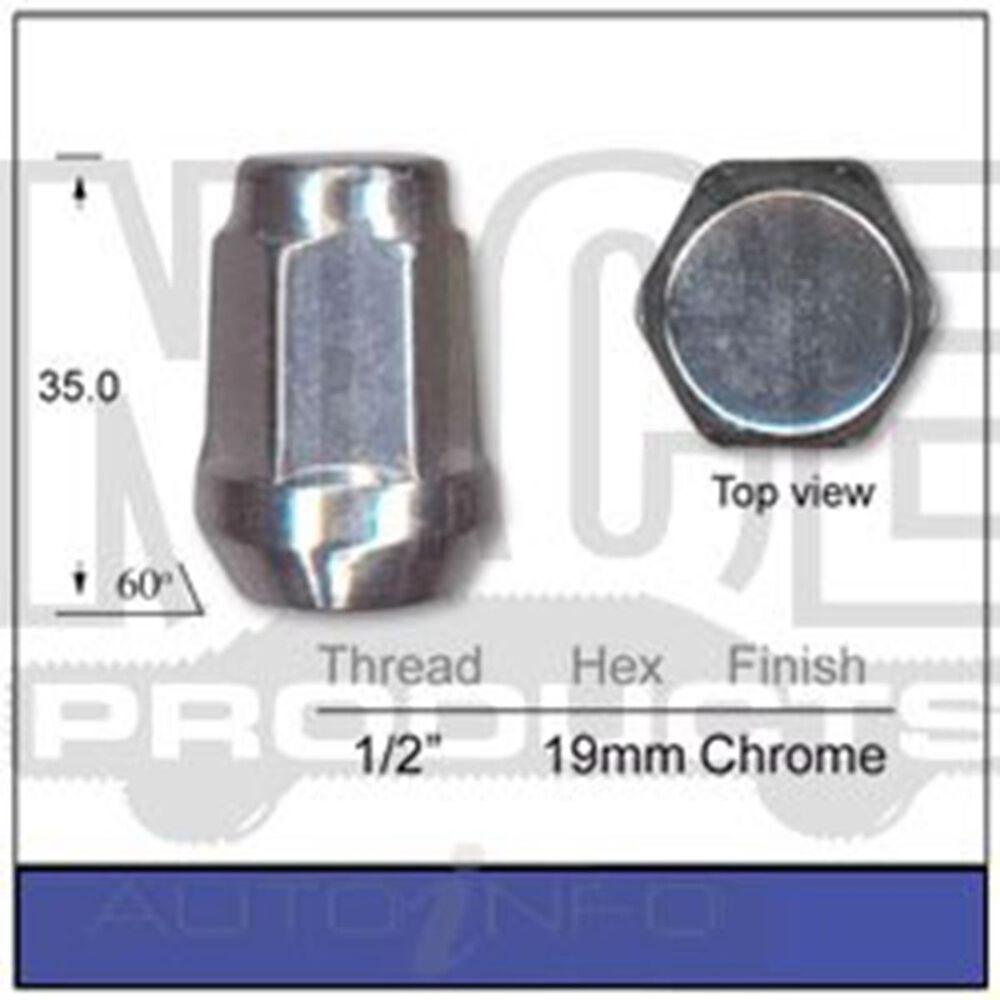 Nice Wheel Nut - Chrome, B219 | Supercheap Auto