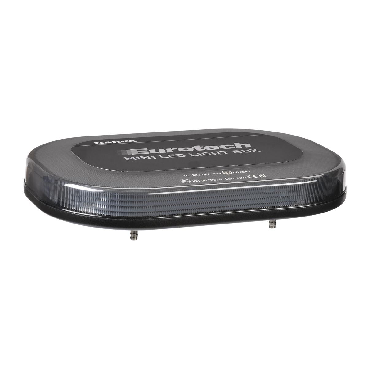 Narva 12-24V Eurotech Mini LED Light Box Amber, Flange Base, Clear ...