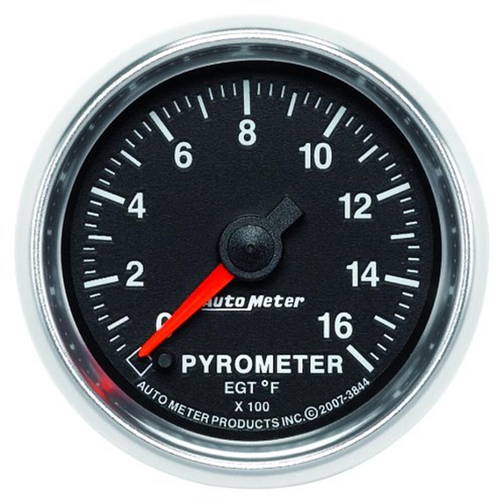 Autometer GS Pyrometer Kit Electric - 1600 F, 2 1/16 Inch, Full Sweep ...
