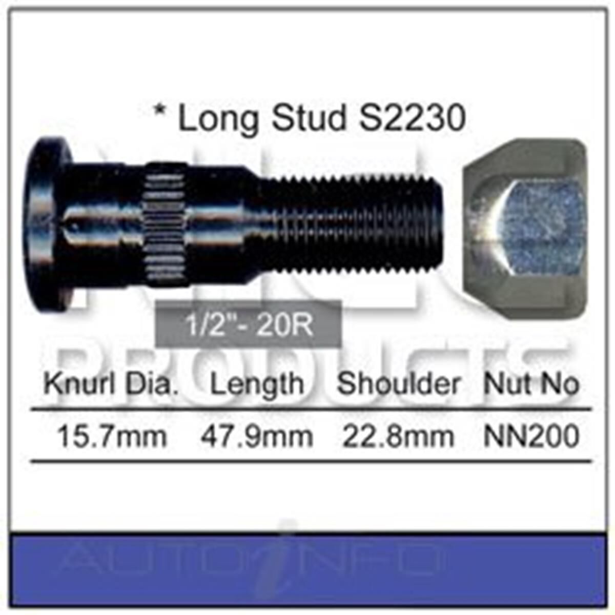Nice Wheel Stud And Nut Set - NS223 | Supercheap Auto