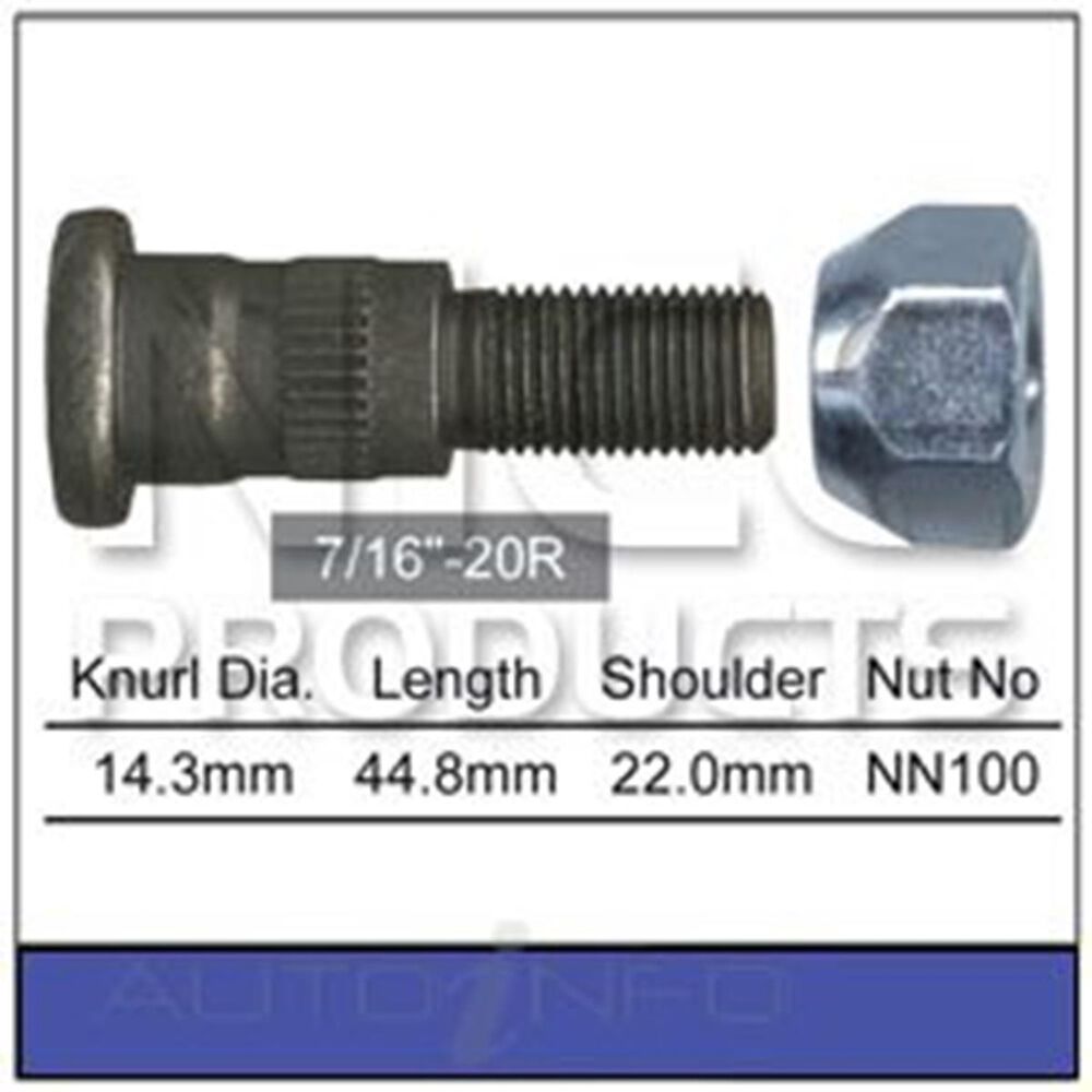 Nice Wheel Stud And Nut Set - NS166 | Supercheap Auto