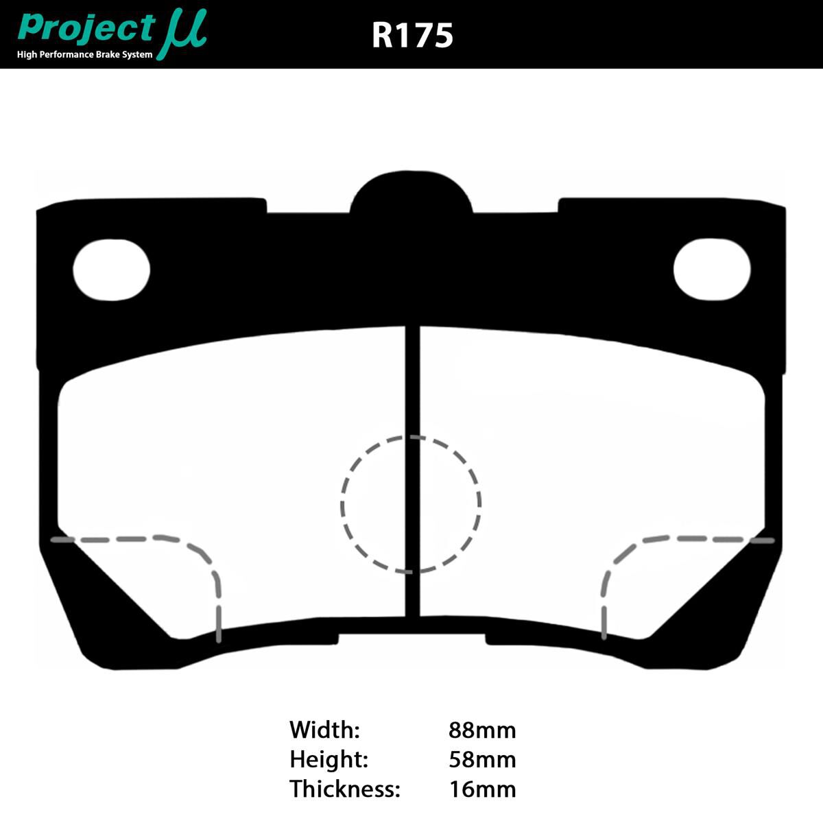 Project Mu HC-EP Brake Pads - R175-HC-EP | Supercheap Auto