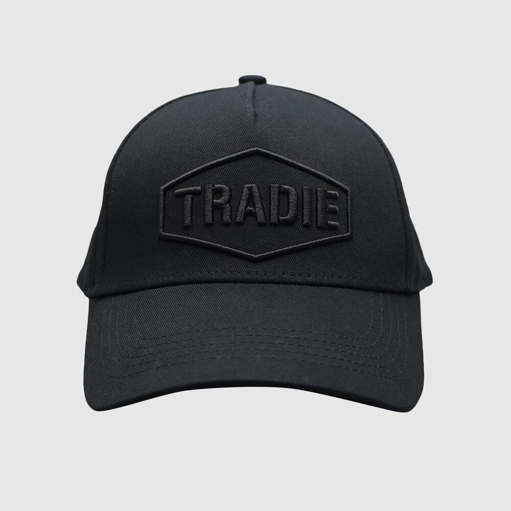 Tradie Cap Black Osfm | Supercheap Auto