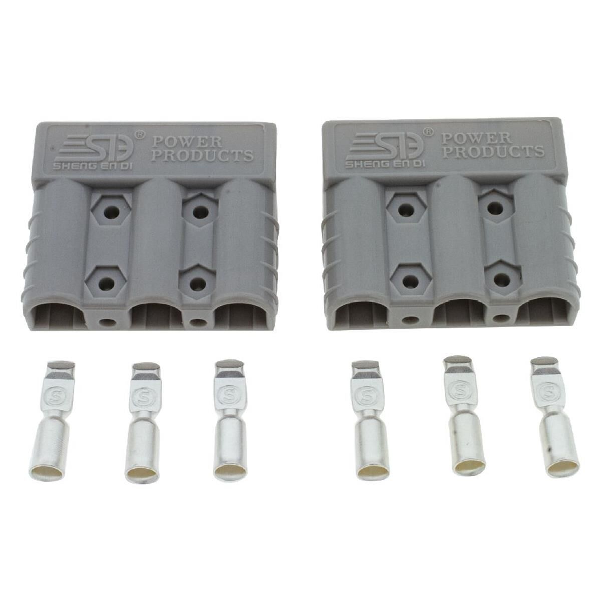 Jaylec 3 Way 50A Grey Connectors with Terminals, Pack of 2 - ECH9060 ...