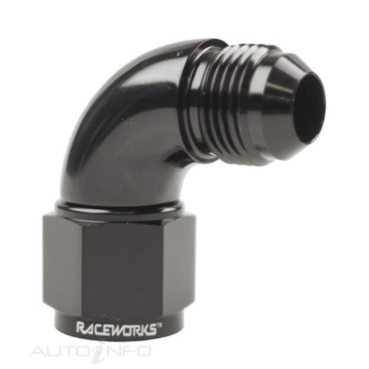 Raceworks Female to Male Swivel Elbow AN-12 90Deg - RWF-143-12BK ...