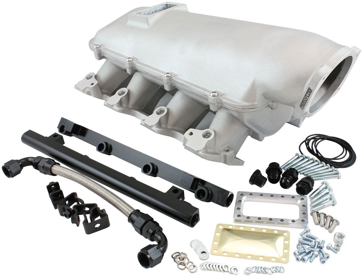 Aeroflow GM LS Modular Intake Manifold Rectangle Port Low Rise EFI ...