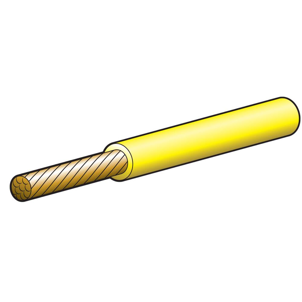 Narva Single Core Cable - 25A, Yellow, 30m, 5mm | Supercheap Auto