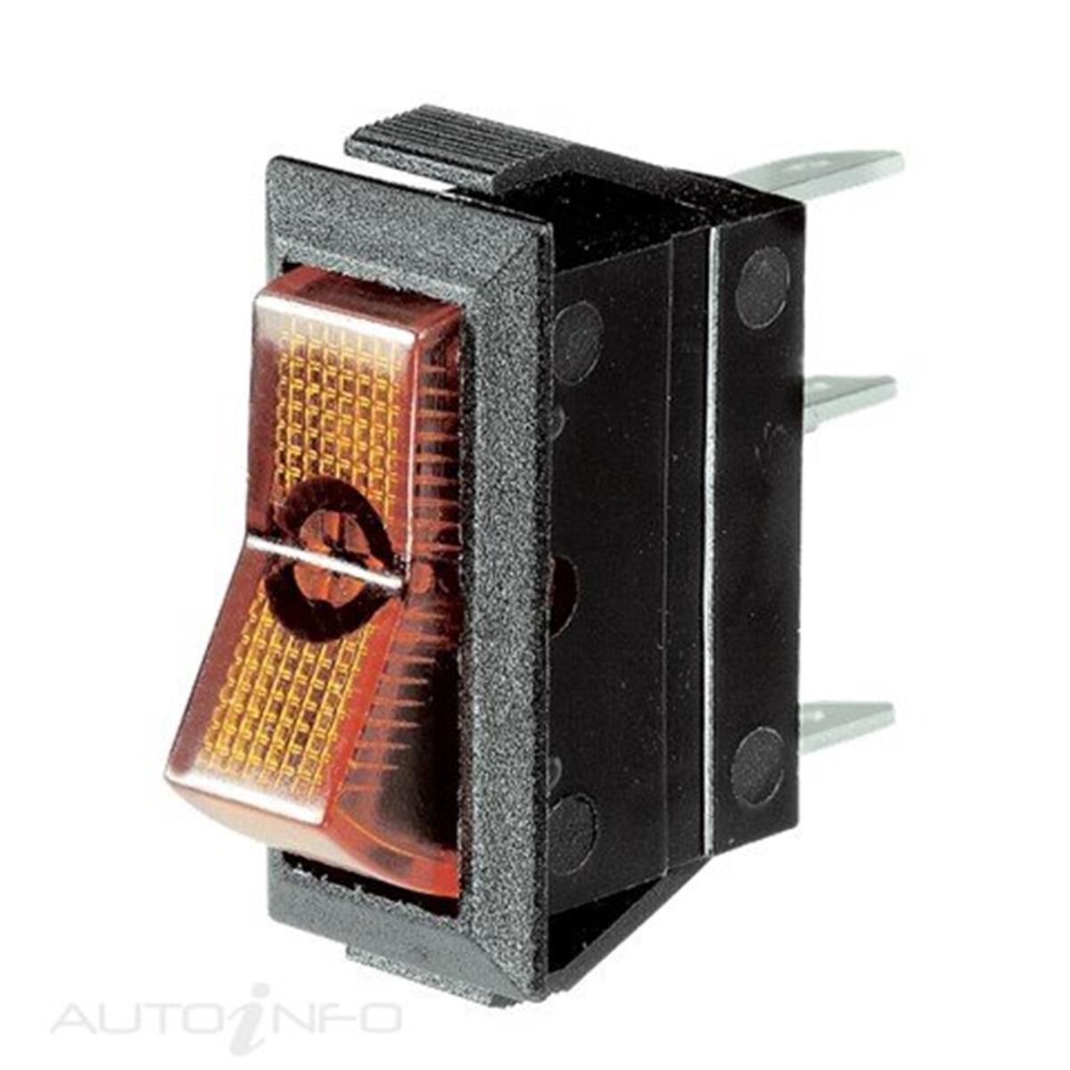 Narva Illuminated Rocker Switch - Amber | Supercheap Auto