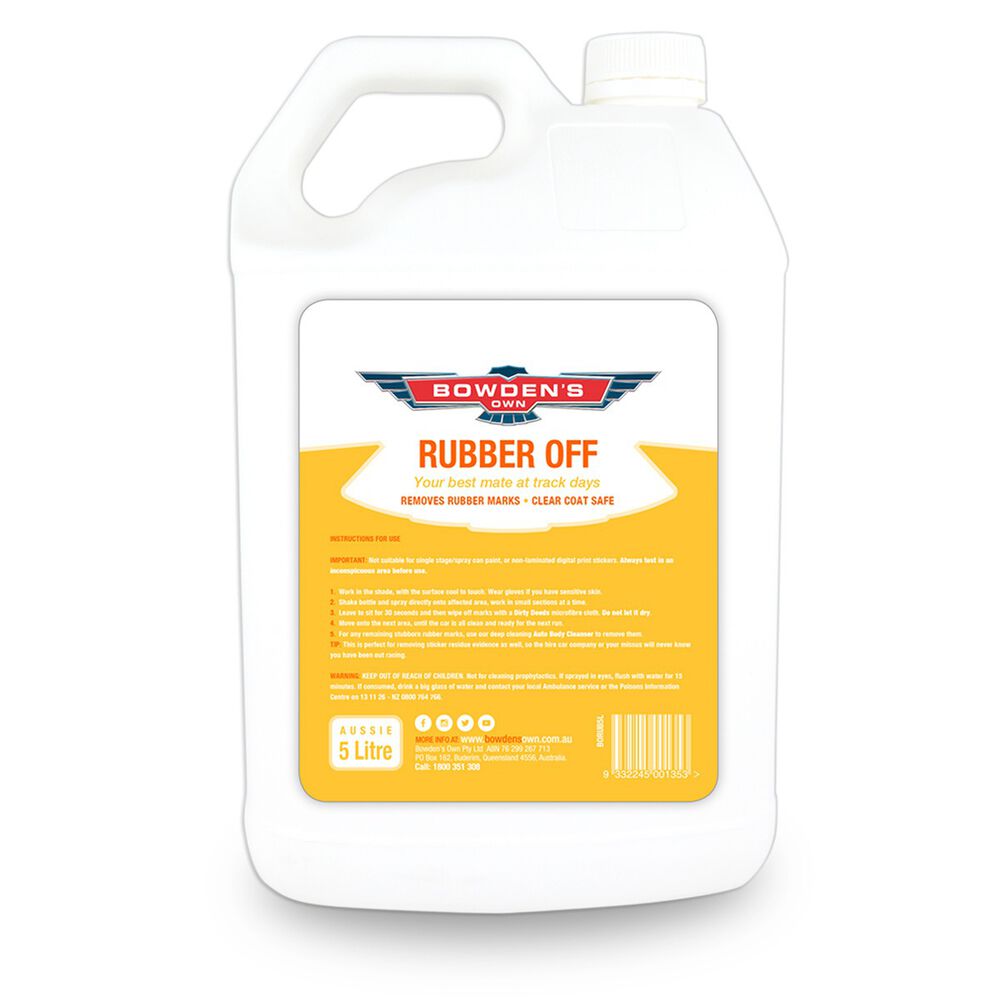 Bowden's Own Rubber Off 5L Value Pack - BORUB5L | Supercheap Auto