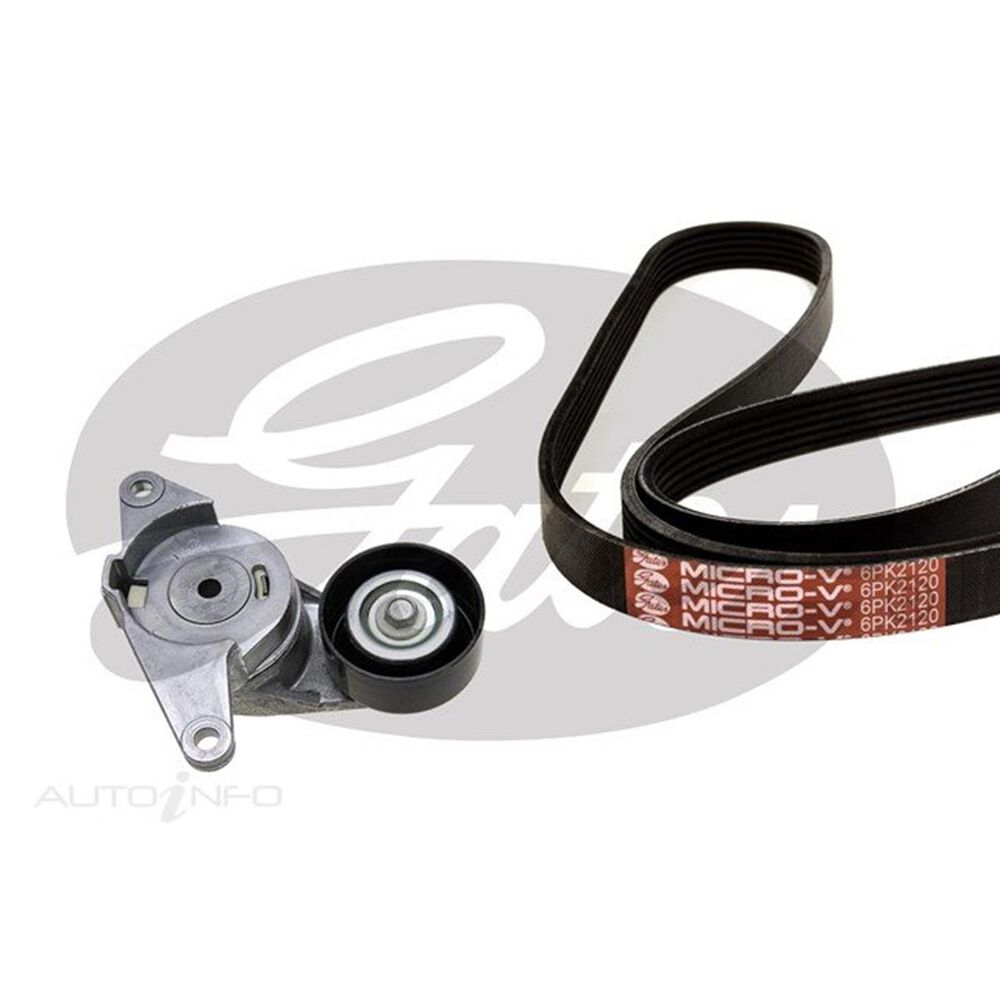 Gates Drive Belt Micro-V And Tensioner Kit - AK016PK2120 | Supercheap Auto