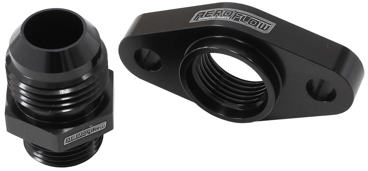 Aeroflow Turbo Drain Adapter -12AN Male51mm Hole Centres O-Ring Seal ...