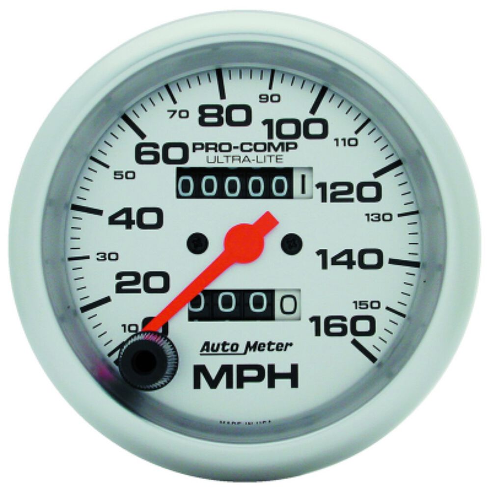 Autometer Ultra Lite Speedometer 160 Mph In Dash Mechanical - 160mph, 3 ...