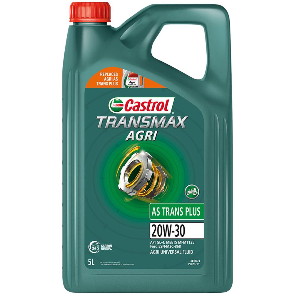 Castrol Transmax Agri AS Trans Plus 20W-30 - 3 x 5L (Carton Only ...