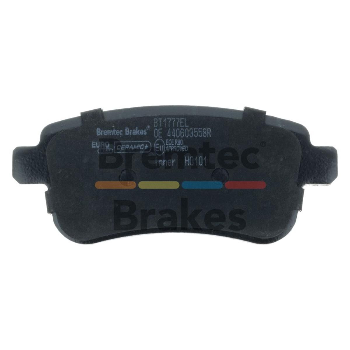 Bremtec Euroline Brake Pads, BT1777EL | Supercheap Auto