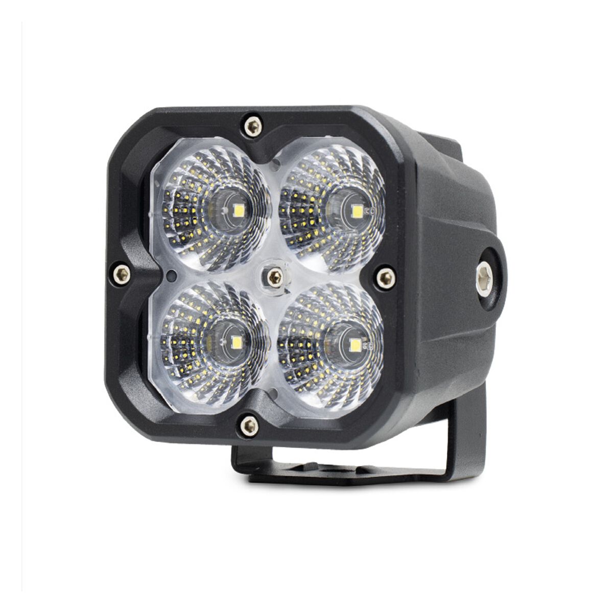 NOXSOLIS LED 3" Square Work Light with 4 Colour Interchangeable Lenses ...
