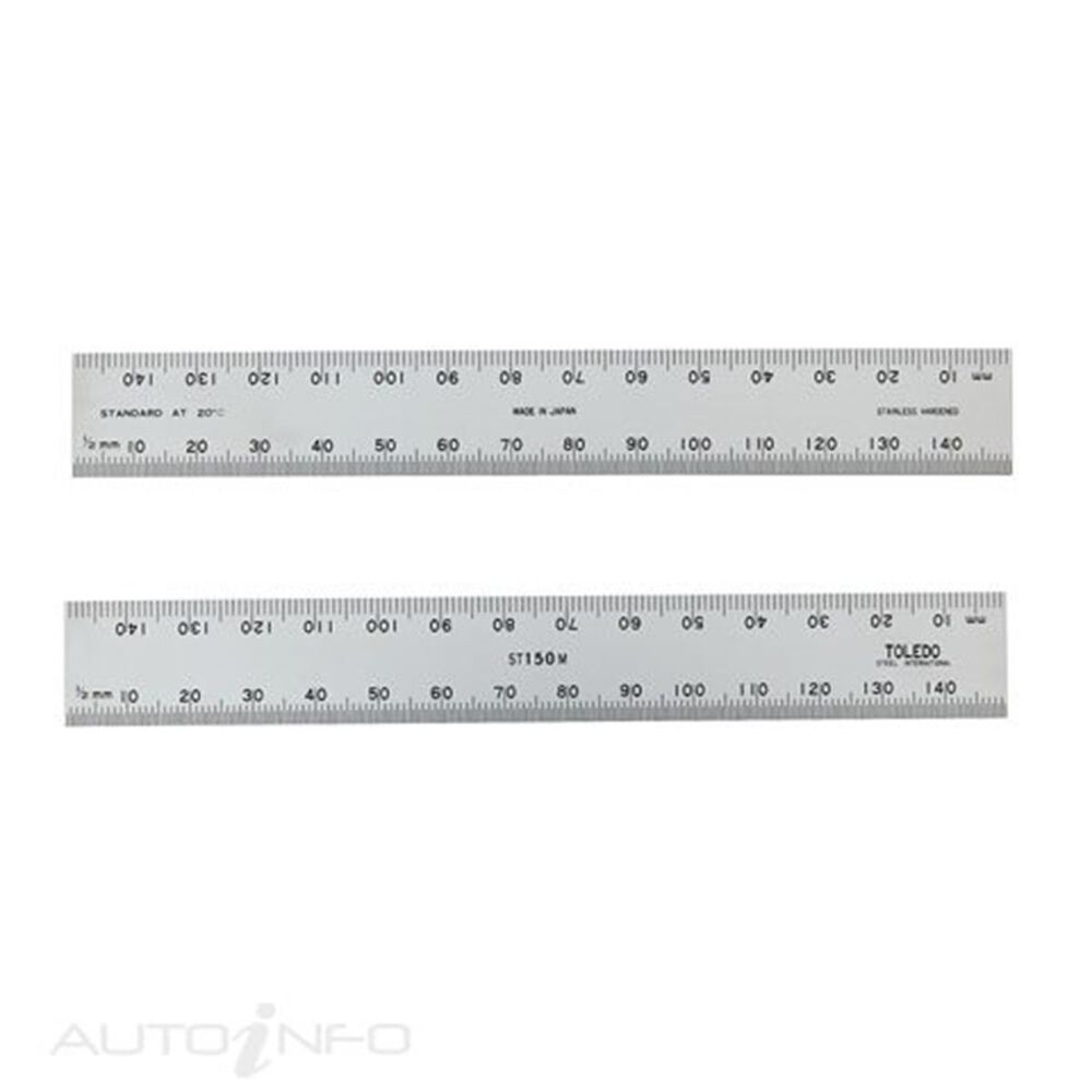 Toledo Stainless Steel Rule - 150mm - ST150M | Supercheap Auto