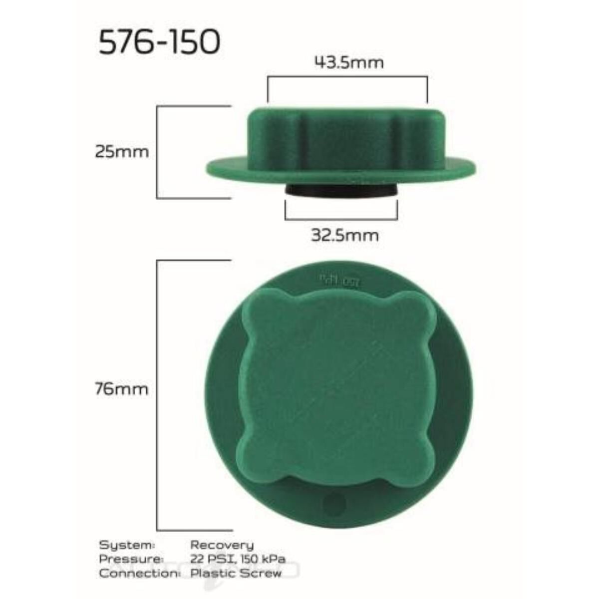 CPC Radiator Cap - 576-150 | Supercheap Auto