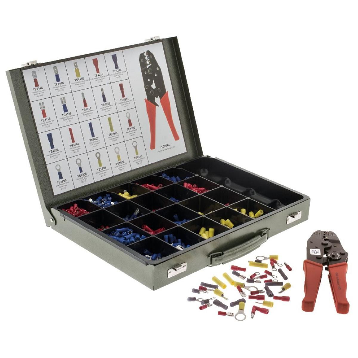 Jaylec Crimp Terminal Assortment Kit 1,005 Pcs Inc Crimp Tool Double ...